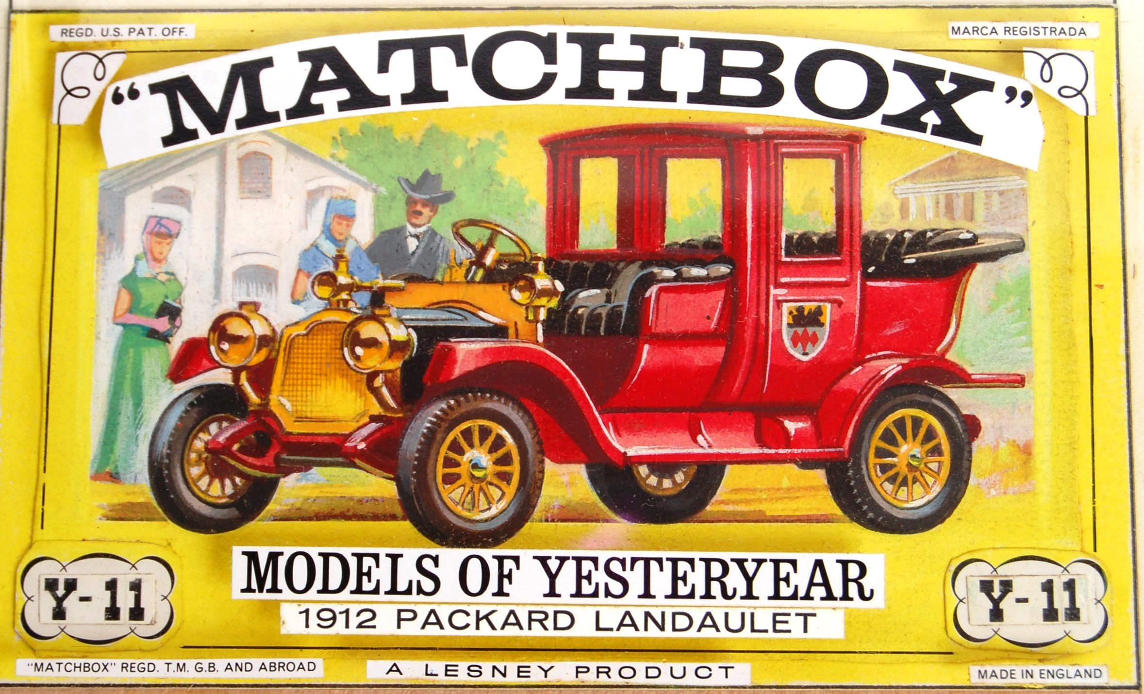 A rare original piece of box artwork for Matchbox Lesney Models Of ...