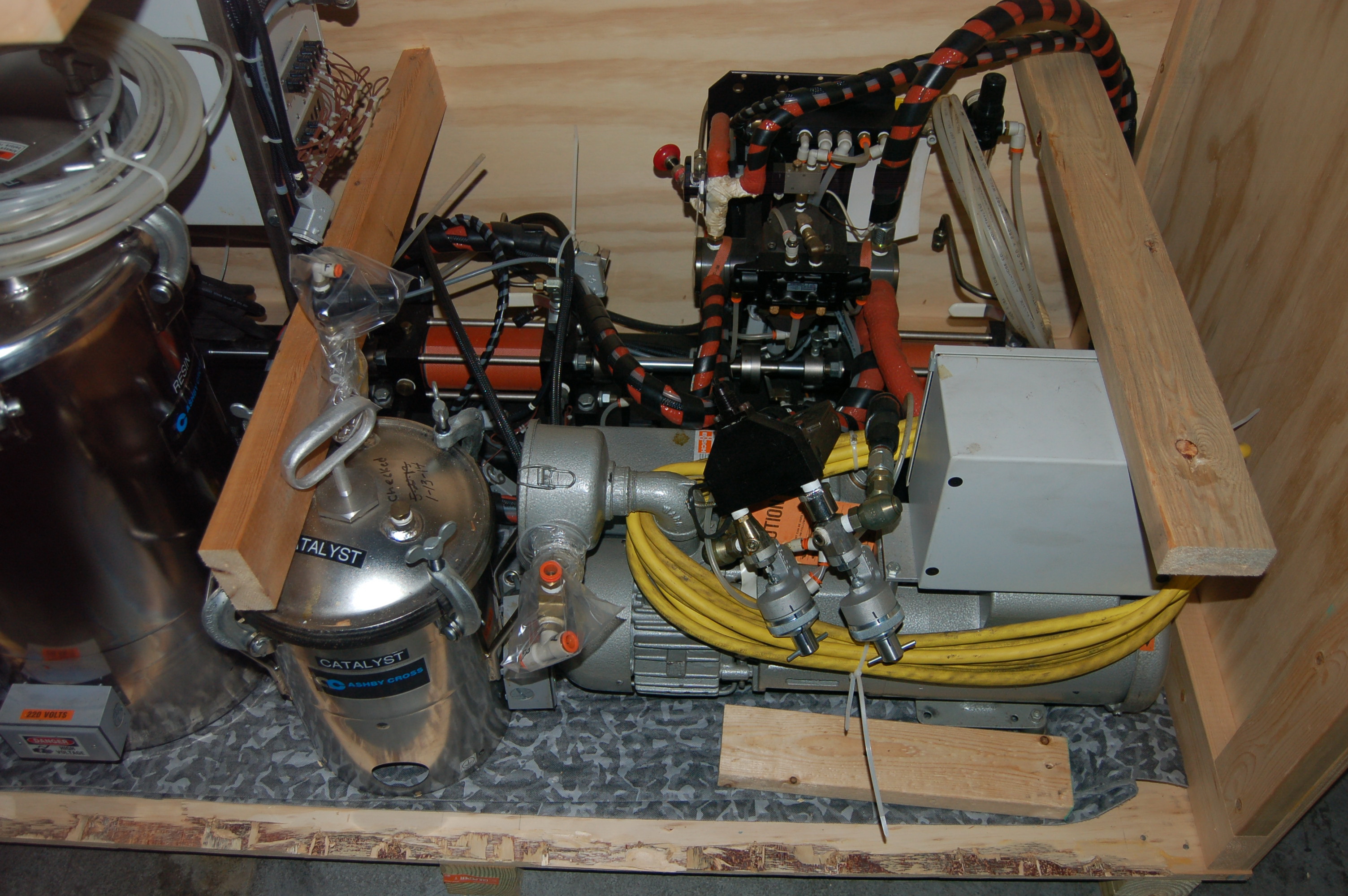 Ashby-Cross two-component metering, mixing, and vacuum potting system ...