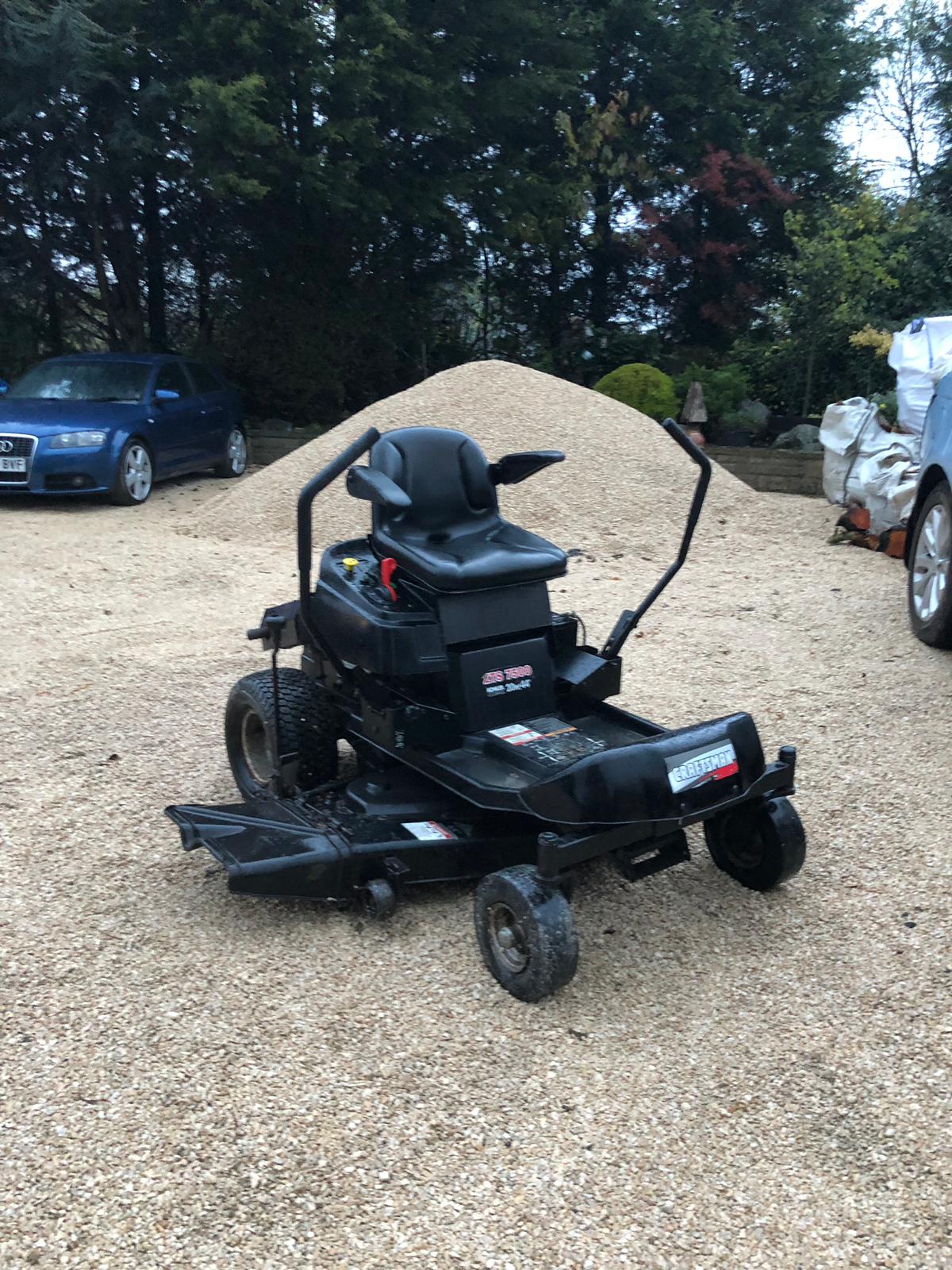 DA - CRAFTSMAN ZTS7500 ZERO TURN RIDE ON LAWN MOWER, RUNS AND WORKS, 44 ...