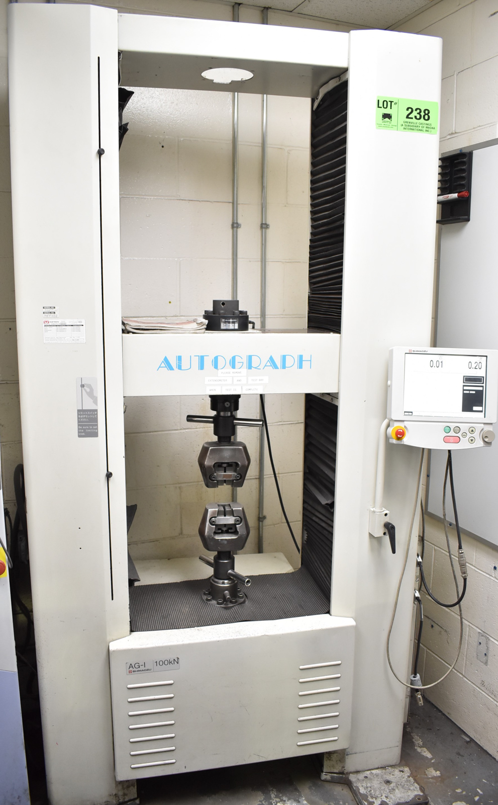SHIMADZU AG-I SERIES PRECISION UNIVERSAL TENSILE TESTER WITH SHIMAZDU ...