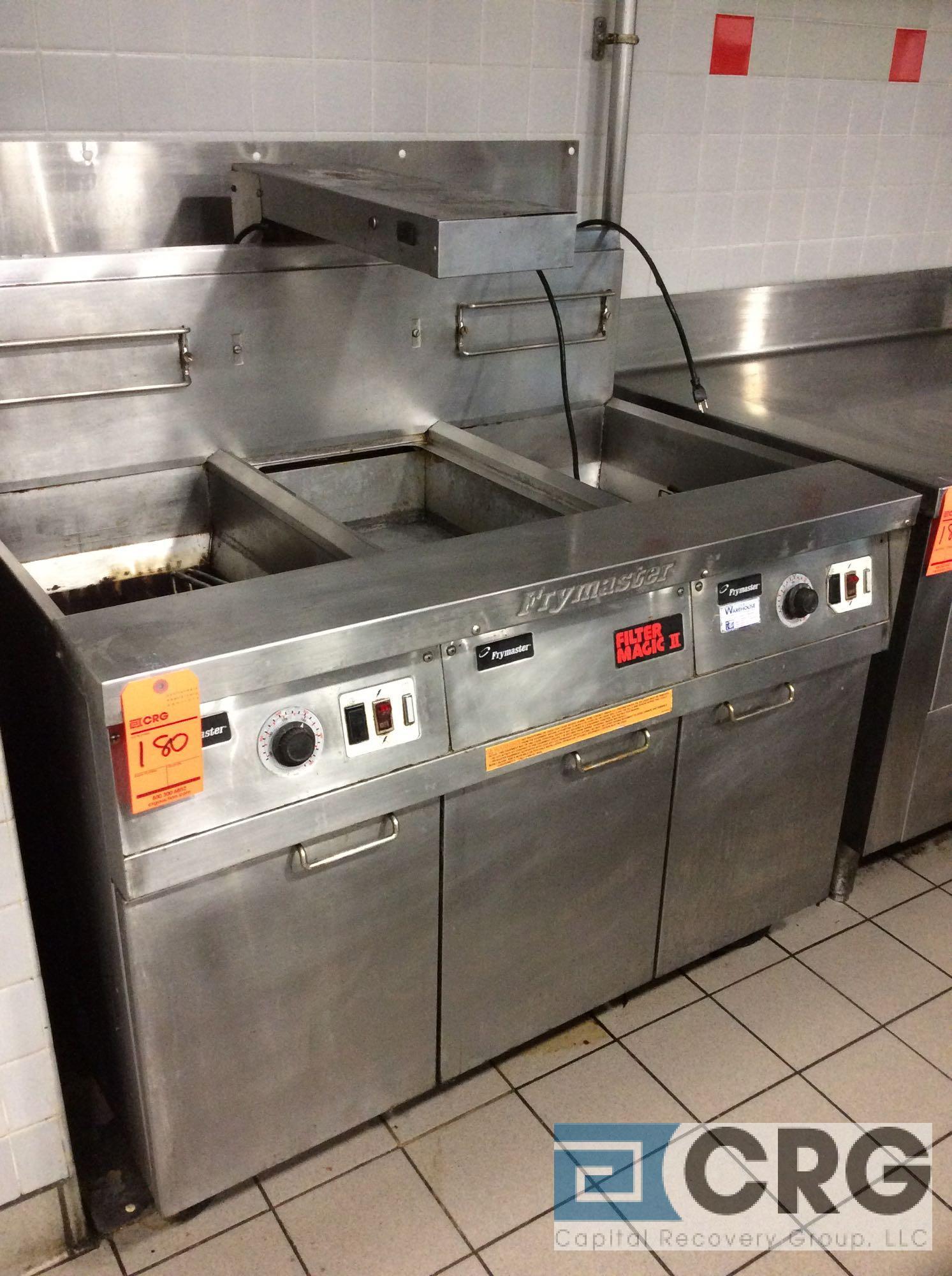 Frymaster 2-unit, stainless steel, gas fryolator, m/n FM245ESE, with ...