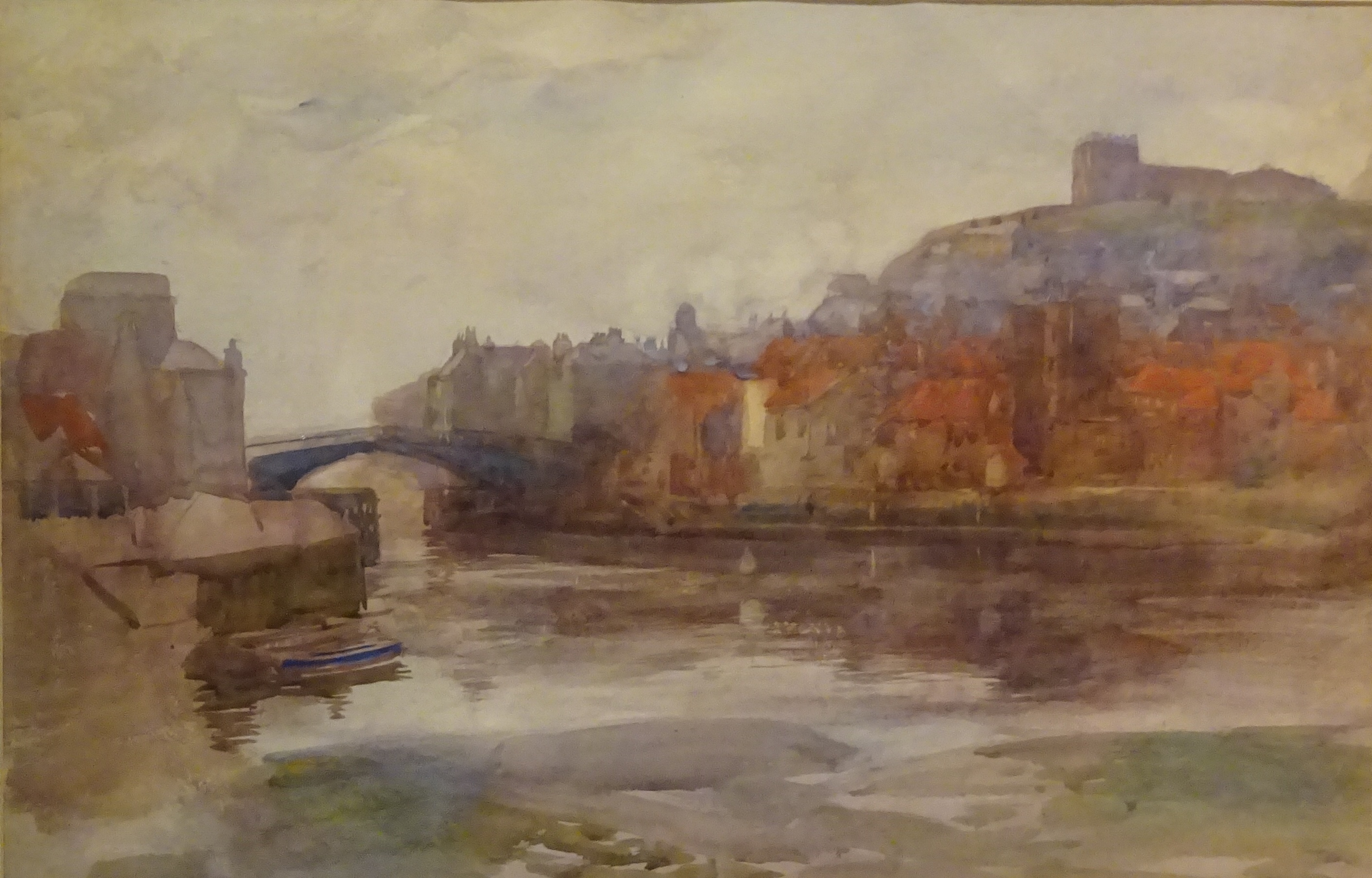 Whitby Harbour, watercolour Attrib. Alfred George Morgan (British 1848 ...