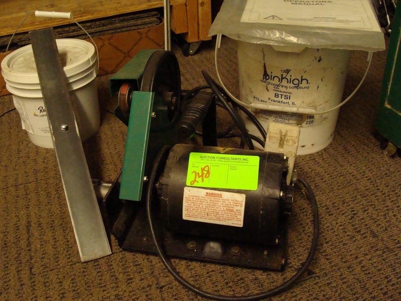 Foley United back lapping machine model 365 and gel lapping compound ...