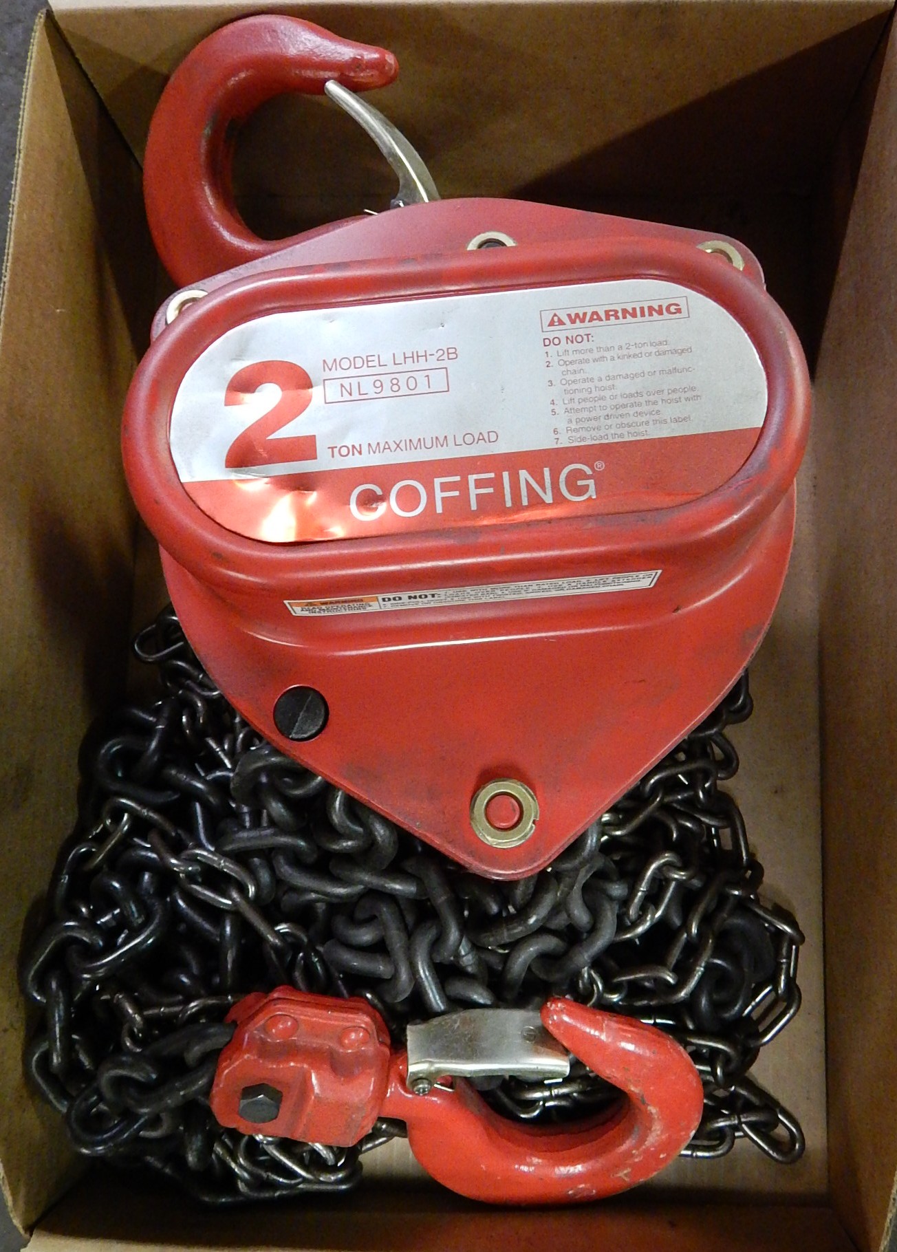 Coffing 2 Ton Chain Hoist