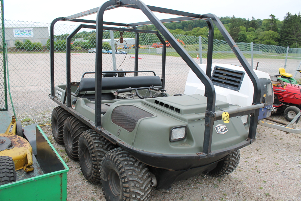 Sale Item: ARGOCAT ALL TERRAIN 8 WHEEL DRIVE KEY IN PORTACABIN Vat ...