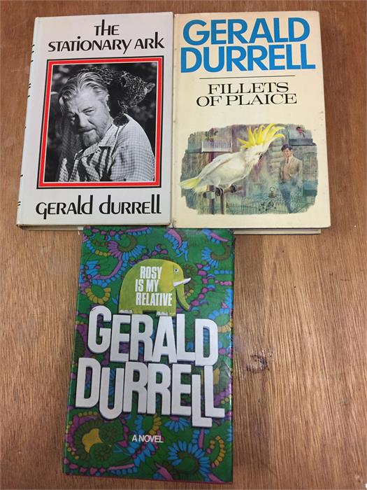 3 Gerald Durrell first editions