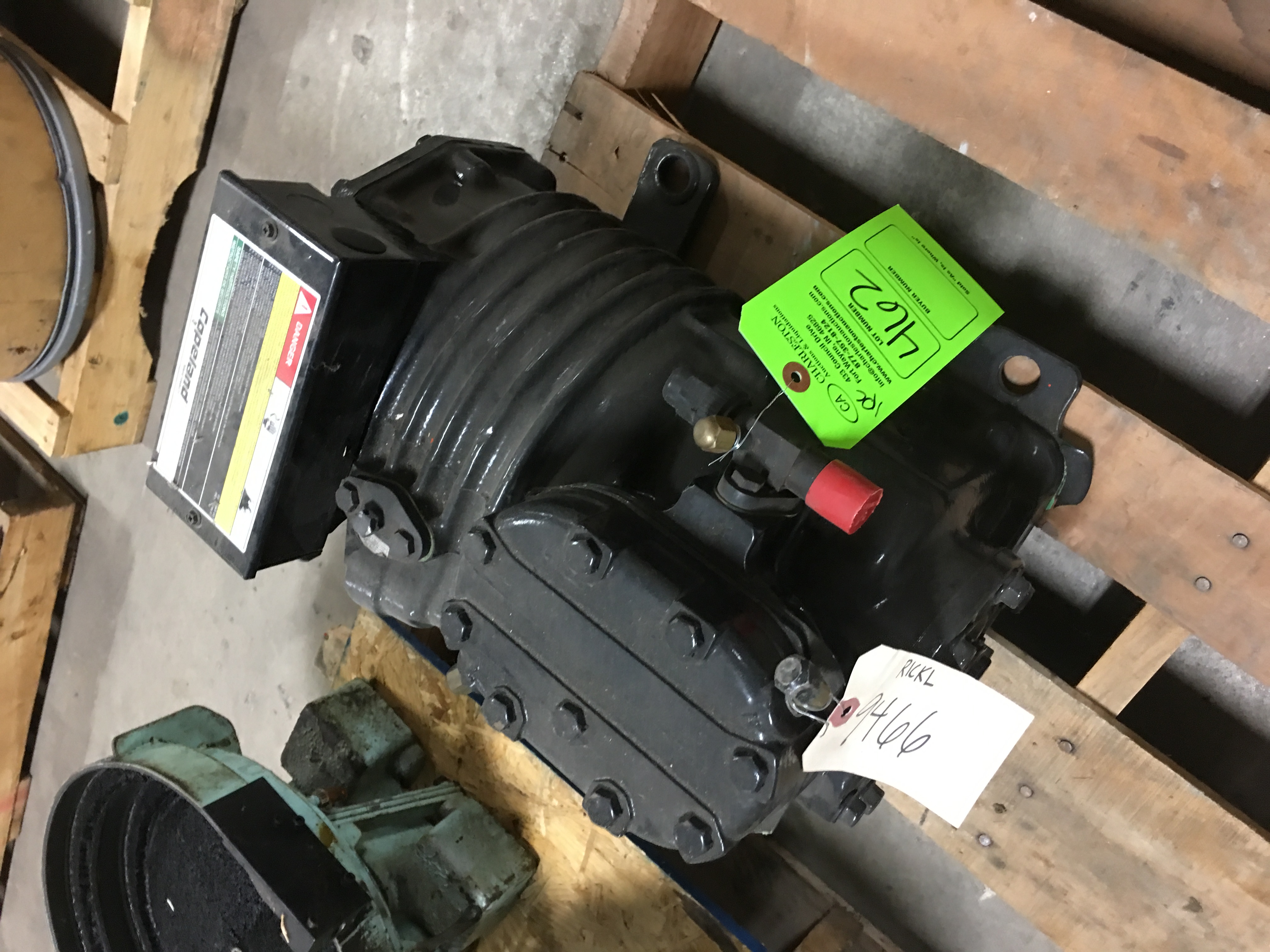 COPELAND COPELAMETIC COMPRESSOR MODEL-ERFA-031E-TAC800