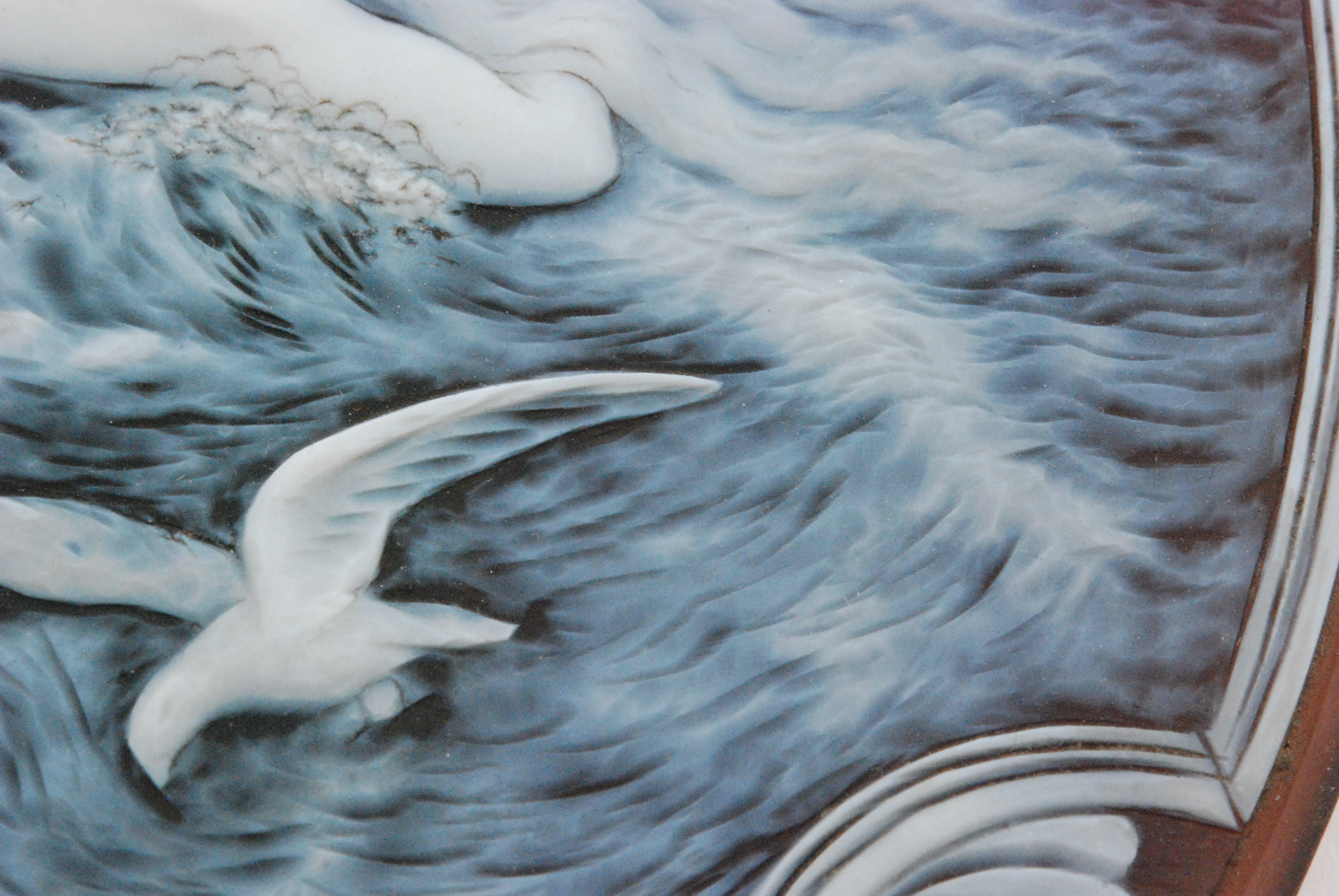 Aphrodite Rising from the Waves - A cameo glass plaque by George ...