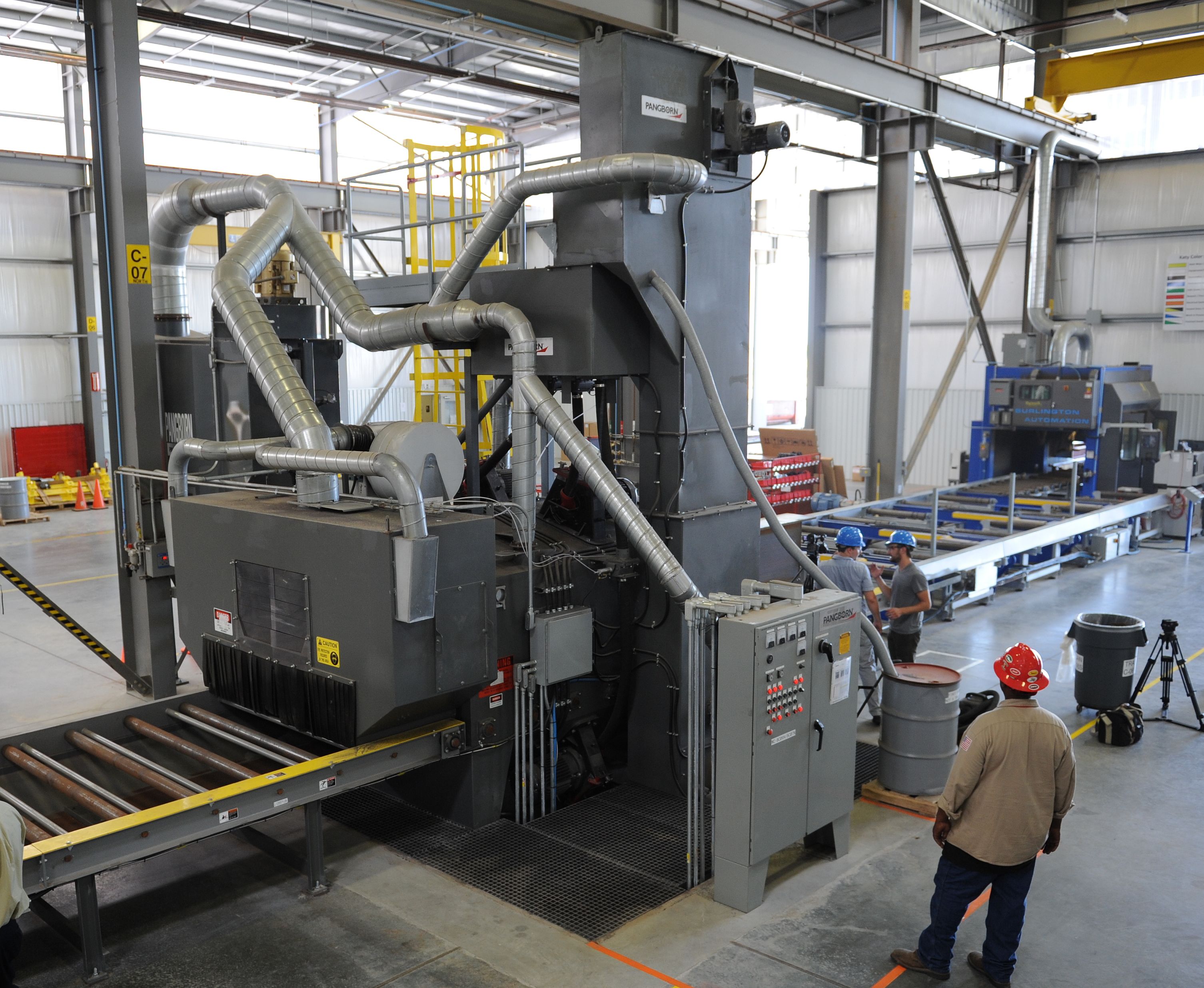 Pangborn ES1821 Rotoblast Horizontal Descaling System, 72" W x 36" H ...