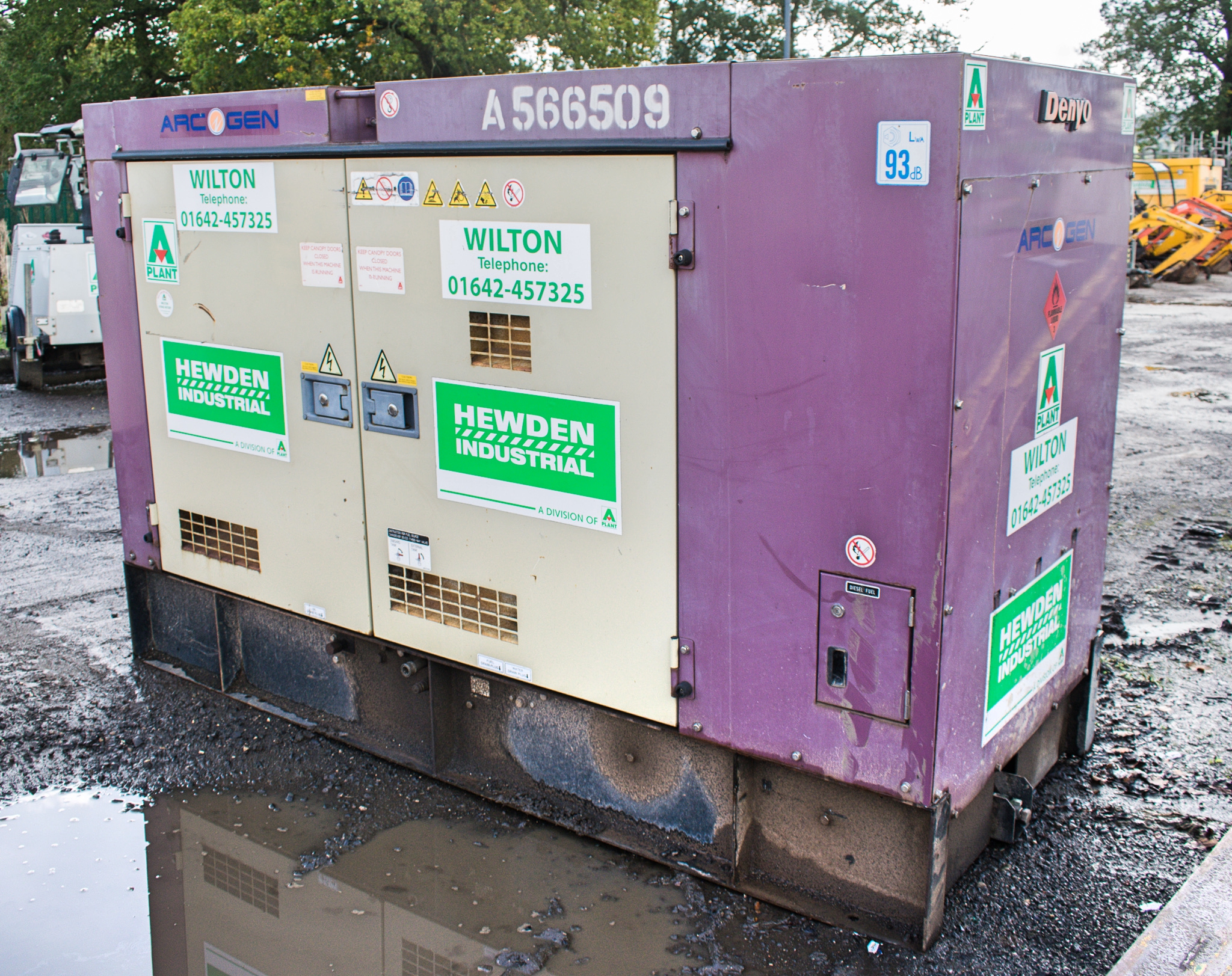Denyo DCA-70 50 kva diesel driven generator Year: 2011 S/N: 3849695 ...