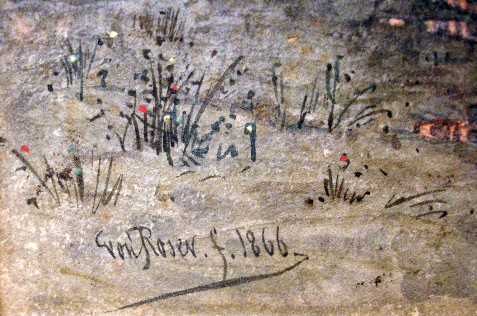 Georg von Rosen (1843-1923) Middle Age Marriage scene. Signed and dated ...