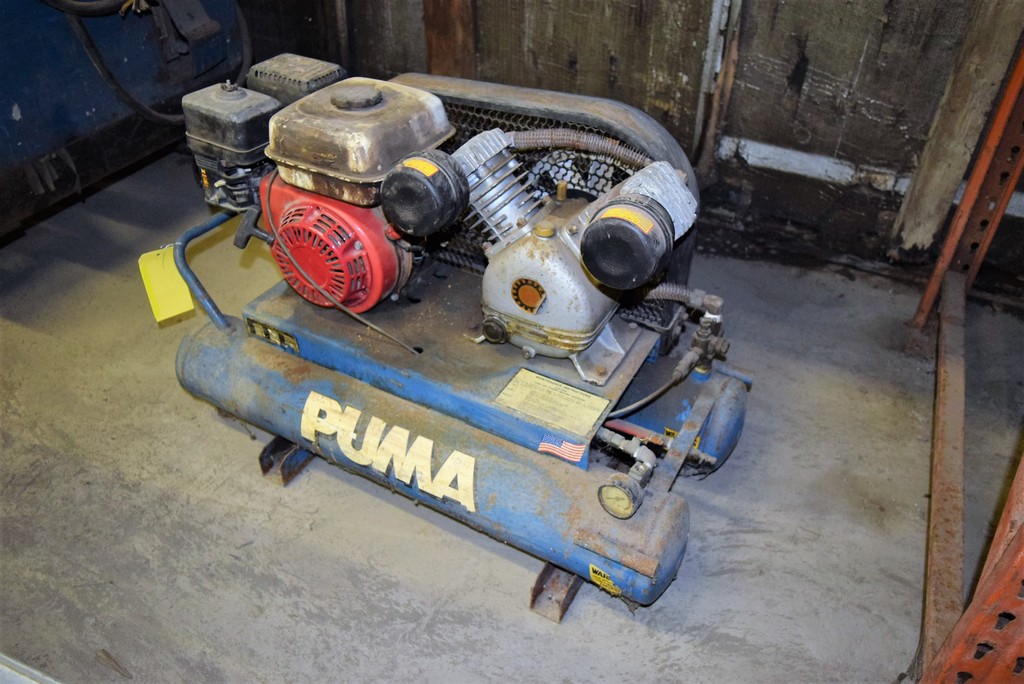 PUMA GASOLINE POWERED TWIN TANK 5HP AIR COMPRESSOR