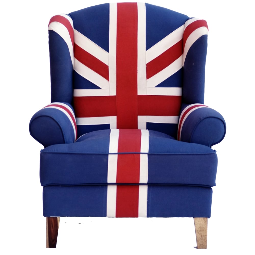 Union Jack Wingback Armchair The Union Jack Wingchair is a classic ...