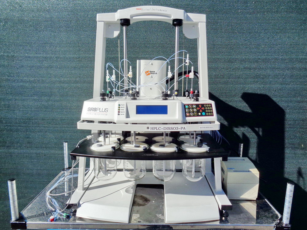 Hanson SR8 Plus Dissolution Apparatus, Model 73-100-103, S/N 0606-0935 ...