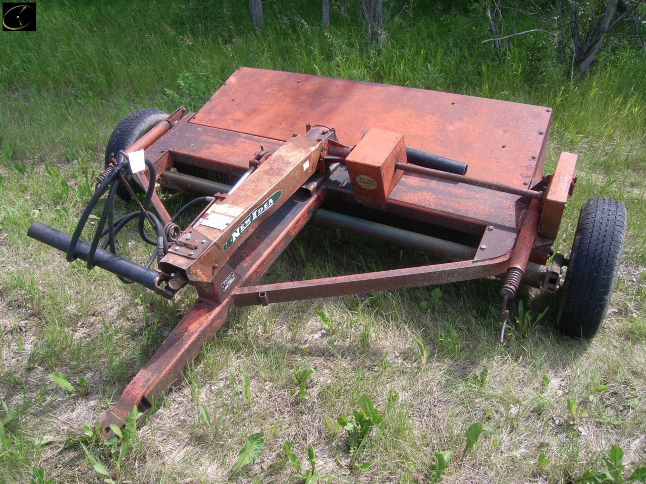 New Idea 7ft hay crimper, rubber/steel rollers, SN 23687