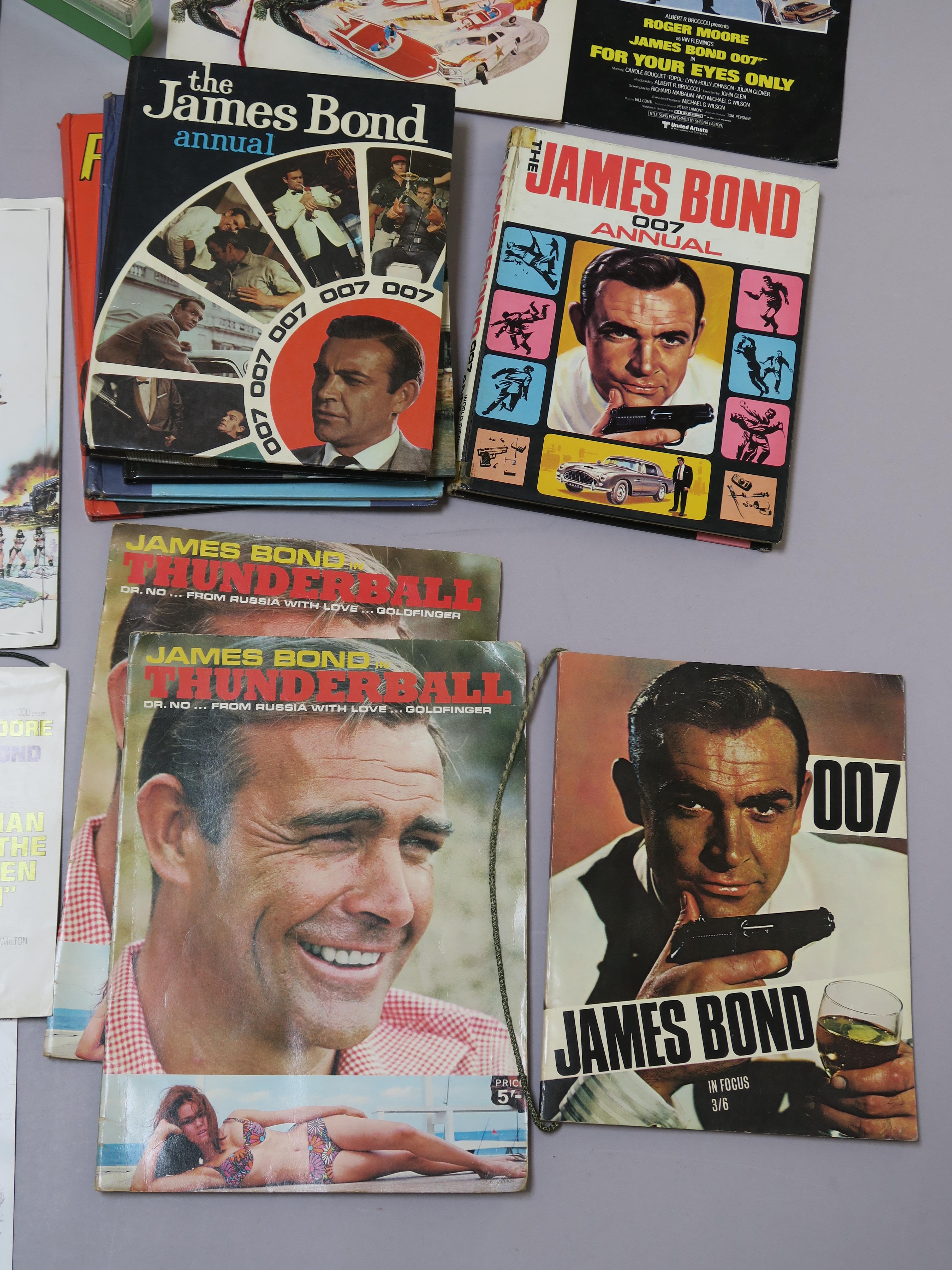 James Bond paperback books from PAN, 21 books. Plus 5 James Bond ...