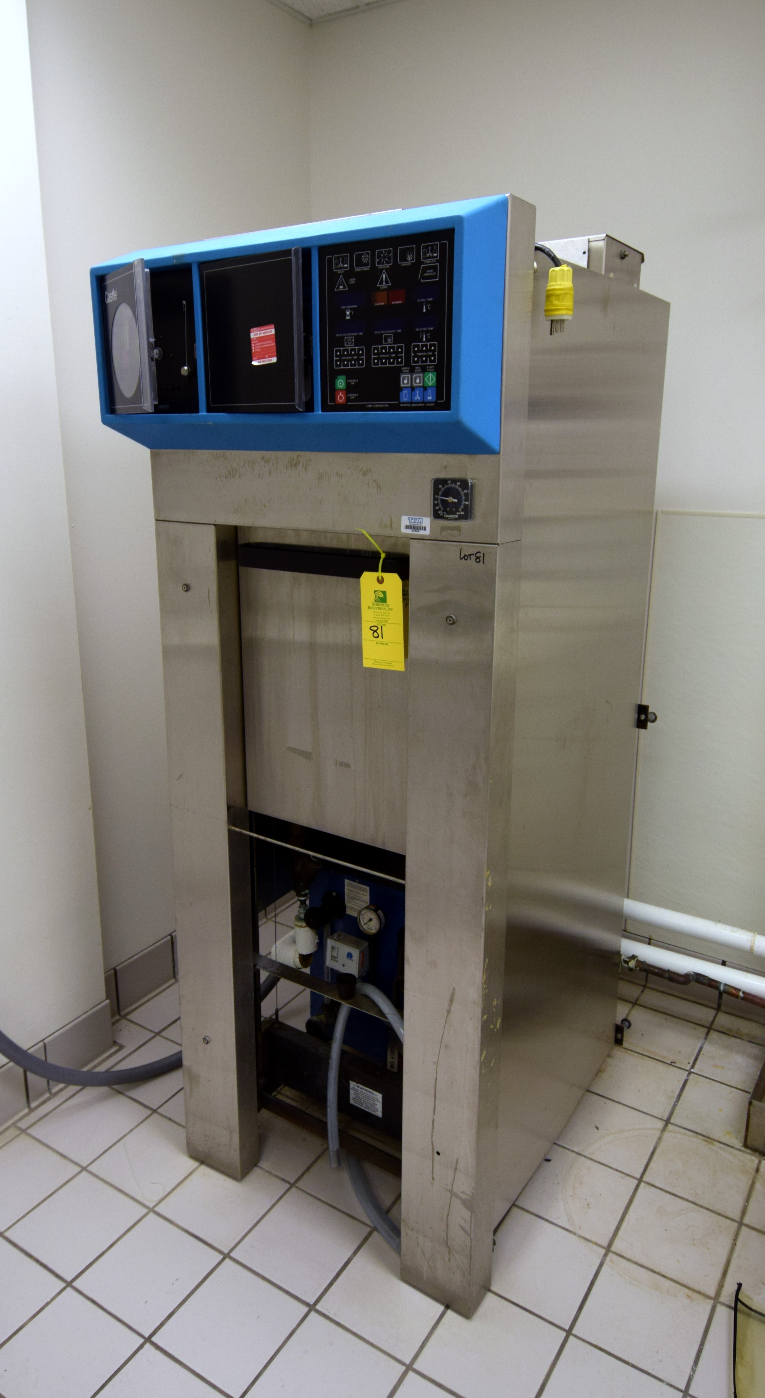 Castle Floor Sterilizer, Model MC 3522. Chamber 16?wide X 16?high X 24 ...