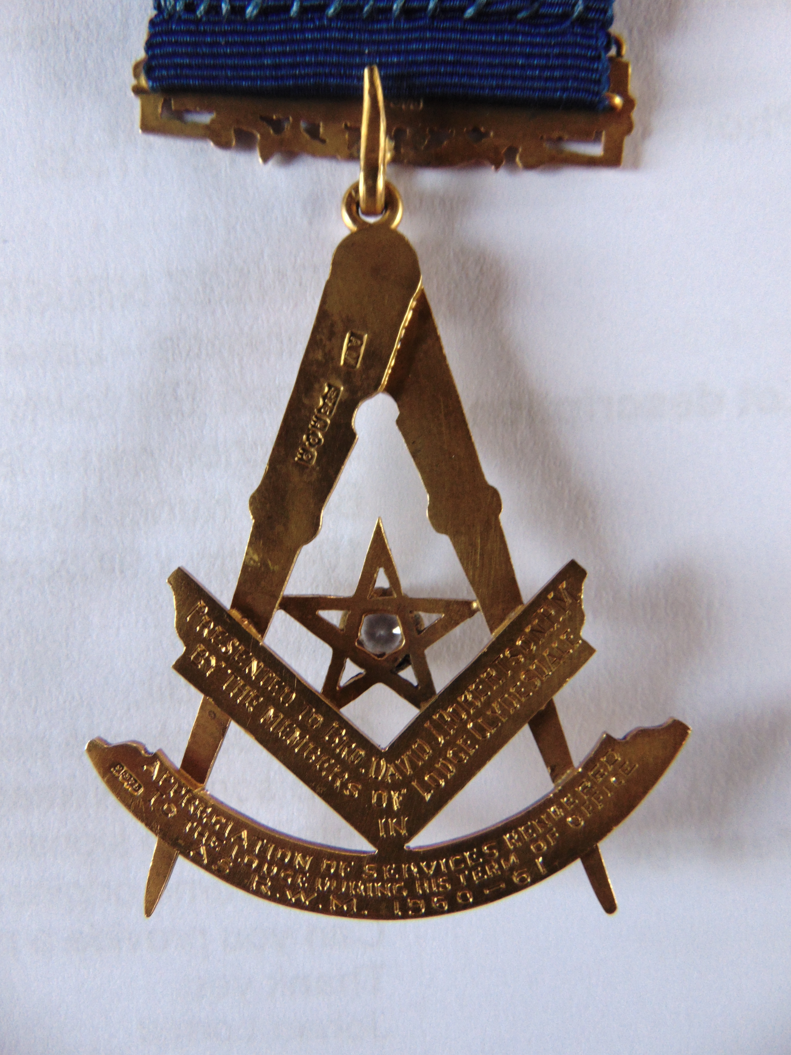 A COLLECTION OF MASONIC MEMORABILIA comprising an engraved 9ct gold ...