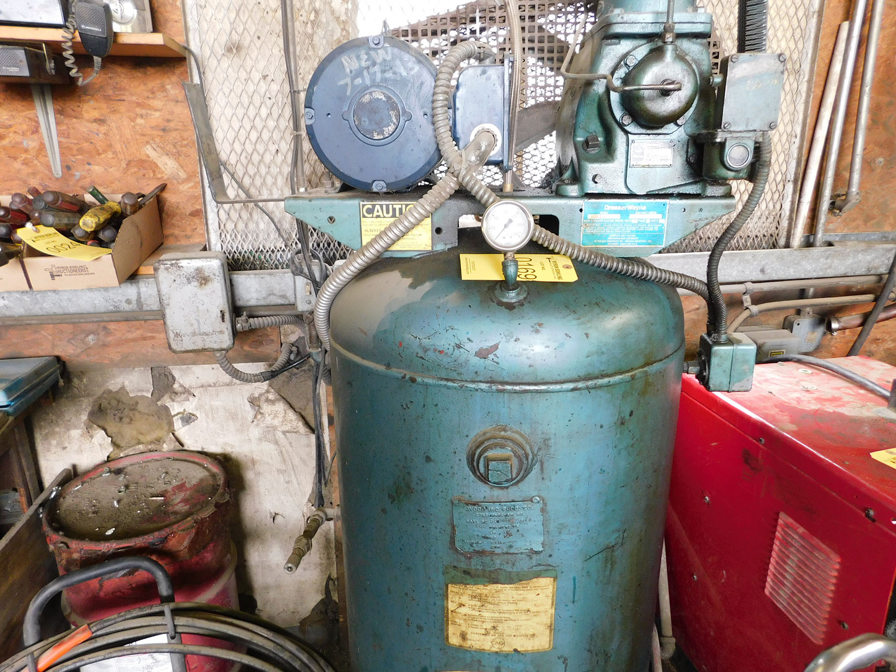 WAYNE AIR COMPRESSOR; MODEL W5226SV3, 3-PHASE