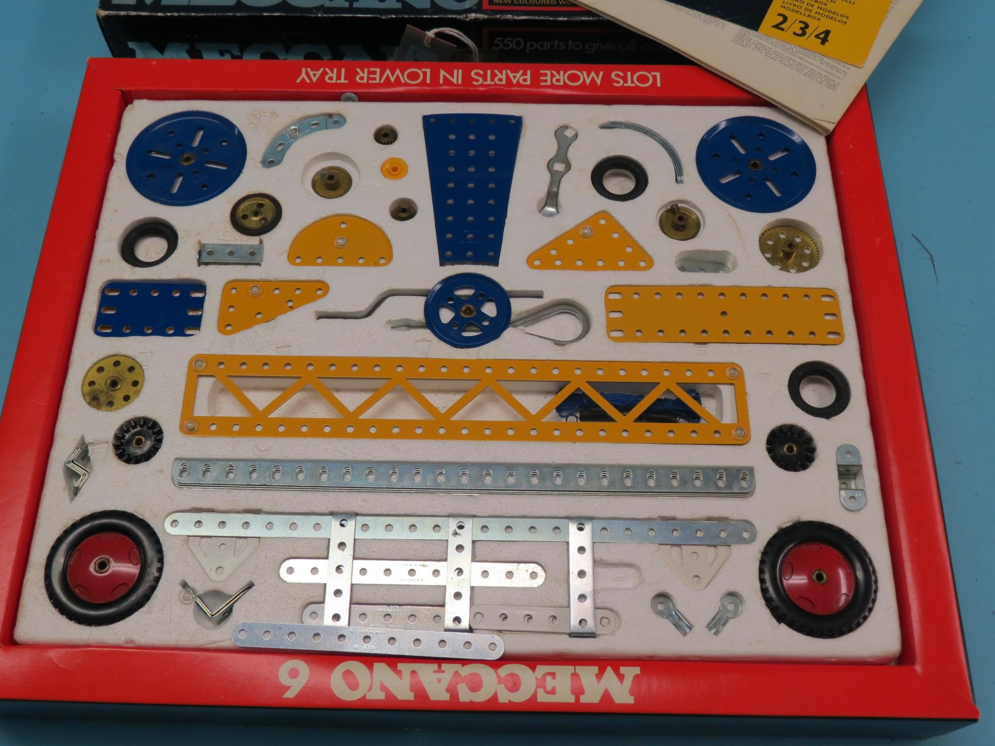 Meccano, Set 6, complete, instructions dated '63, in original box, good ...