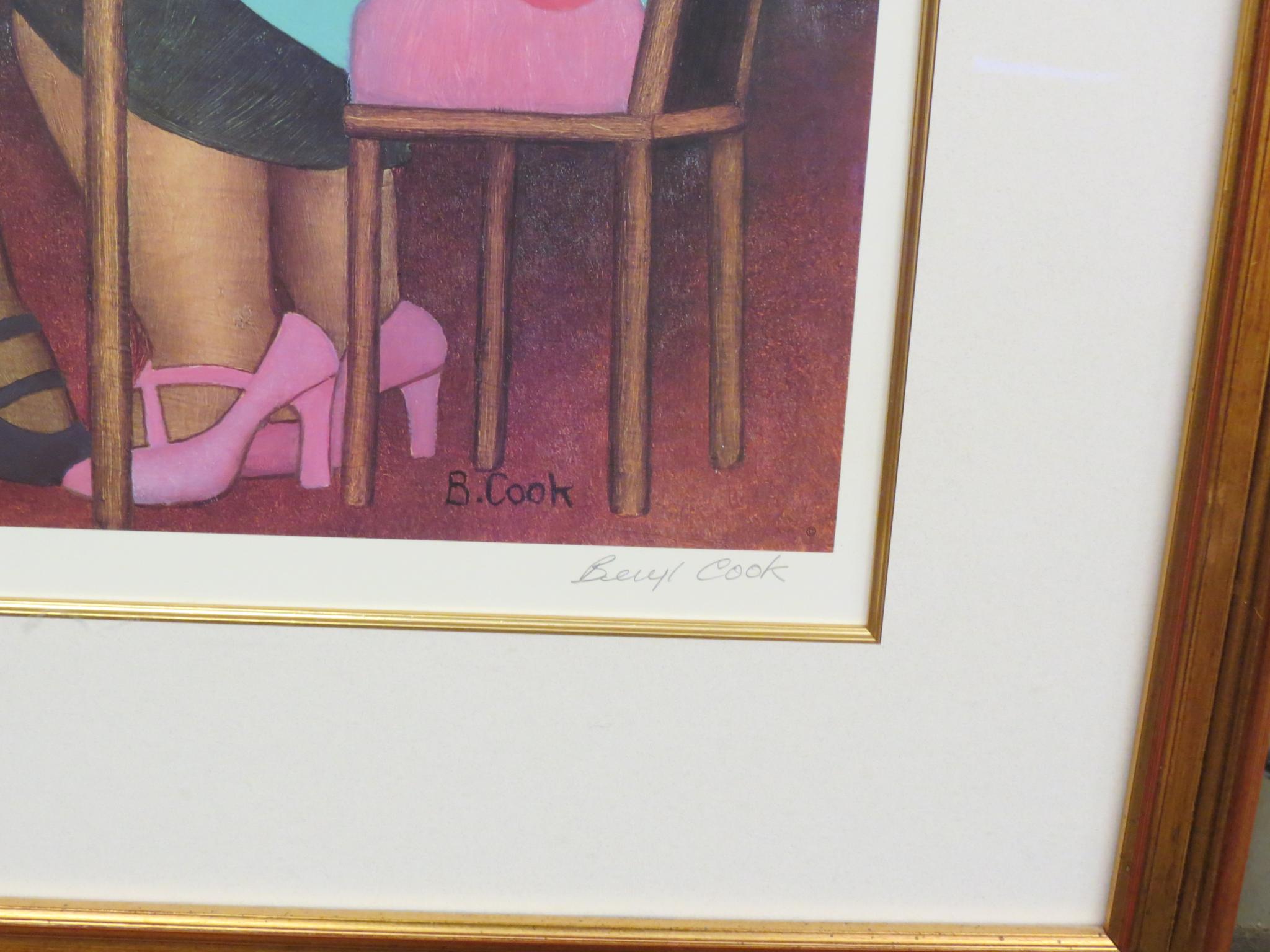 Beryl Cook - a signed, limited edition print, Ladies Who Lunch, signed ...