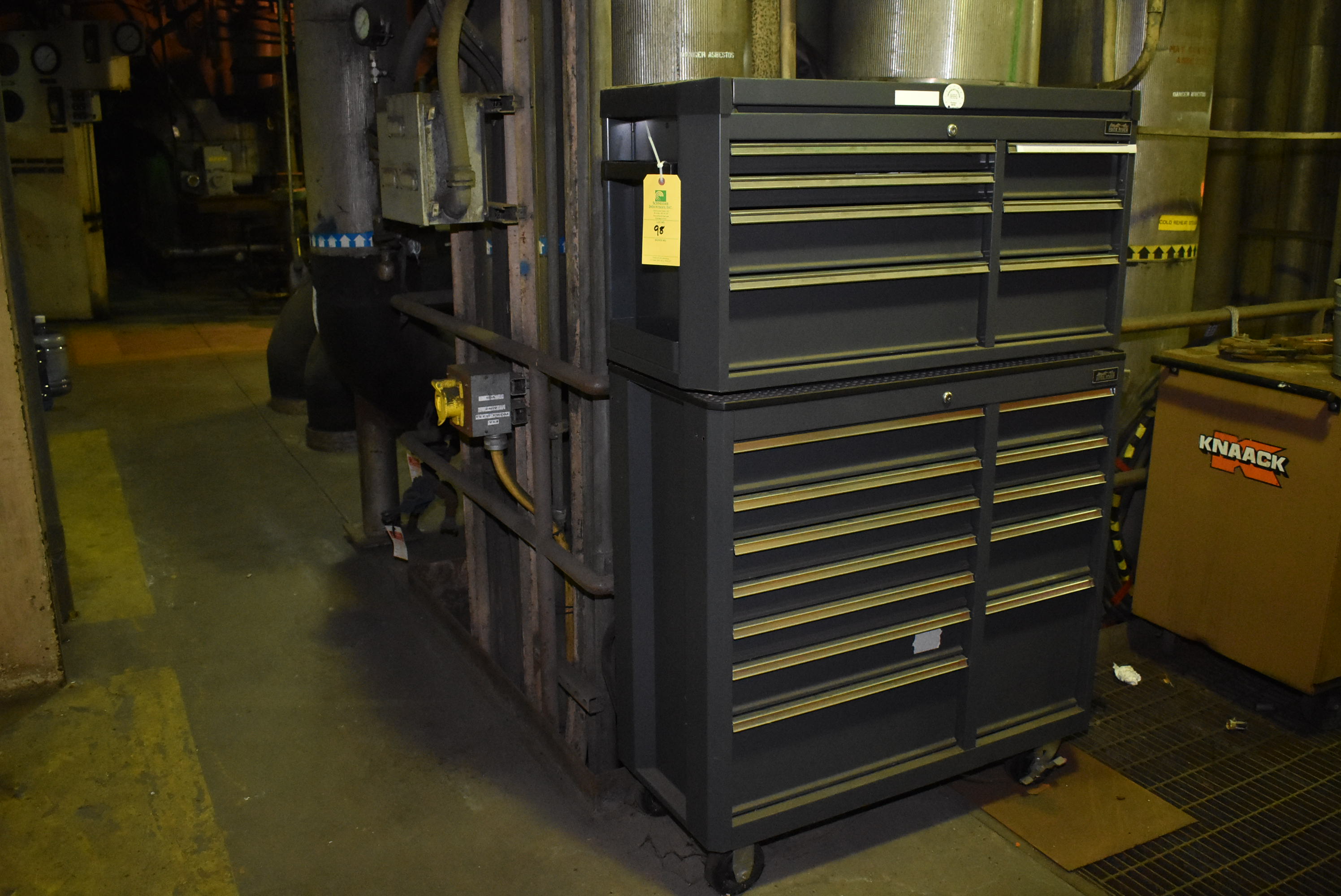 Rock River Tool Box Mounted on 4 Casters