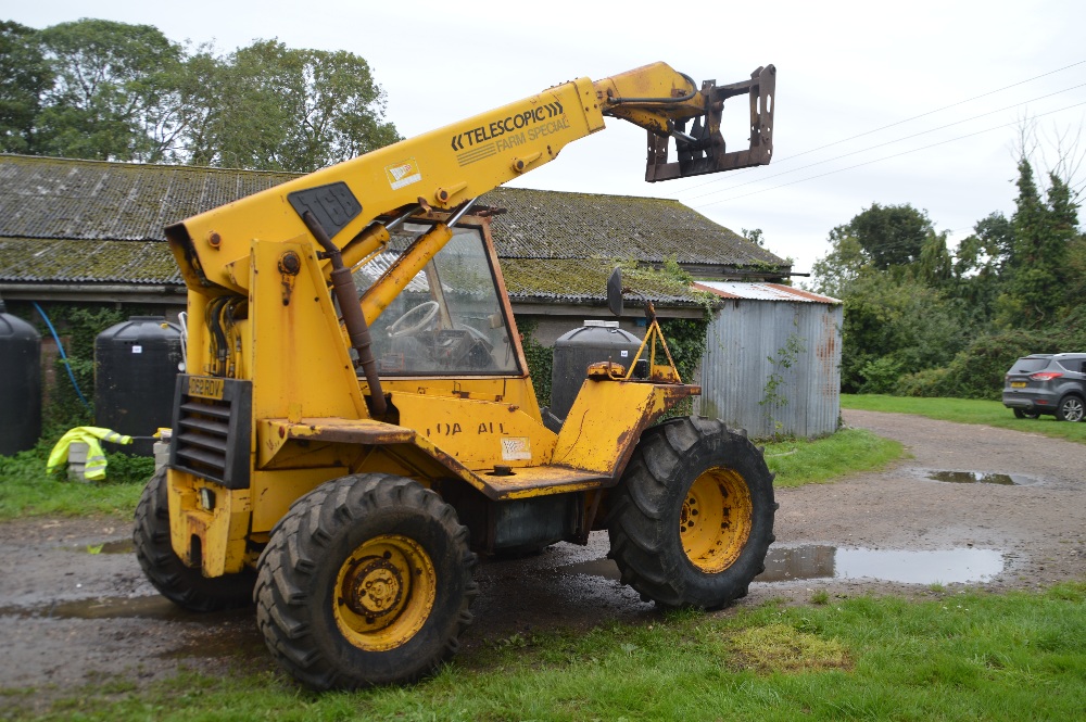 JCB 520/4 4WD Loadall. Registration D62 RDV. 1987. Hours unknown ...