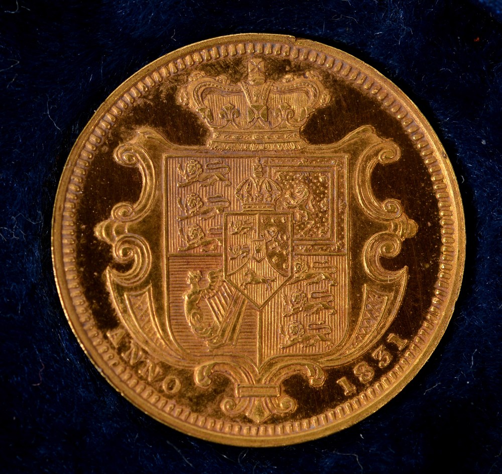 A WILLIAM 1111 1831 PROOF SET OF 14 COINS. In the original case with £2 ...