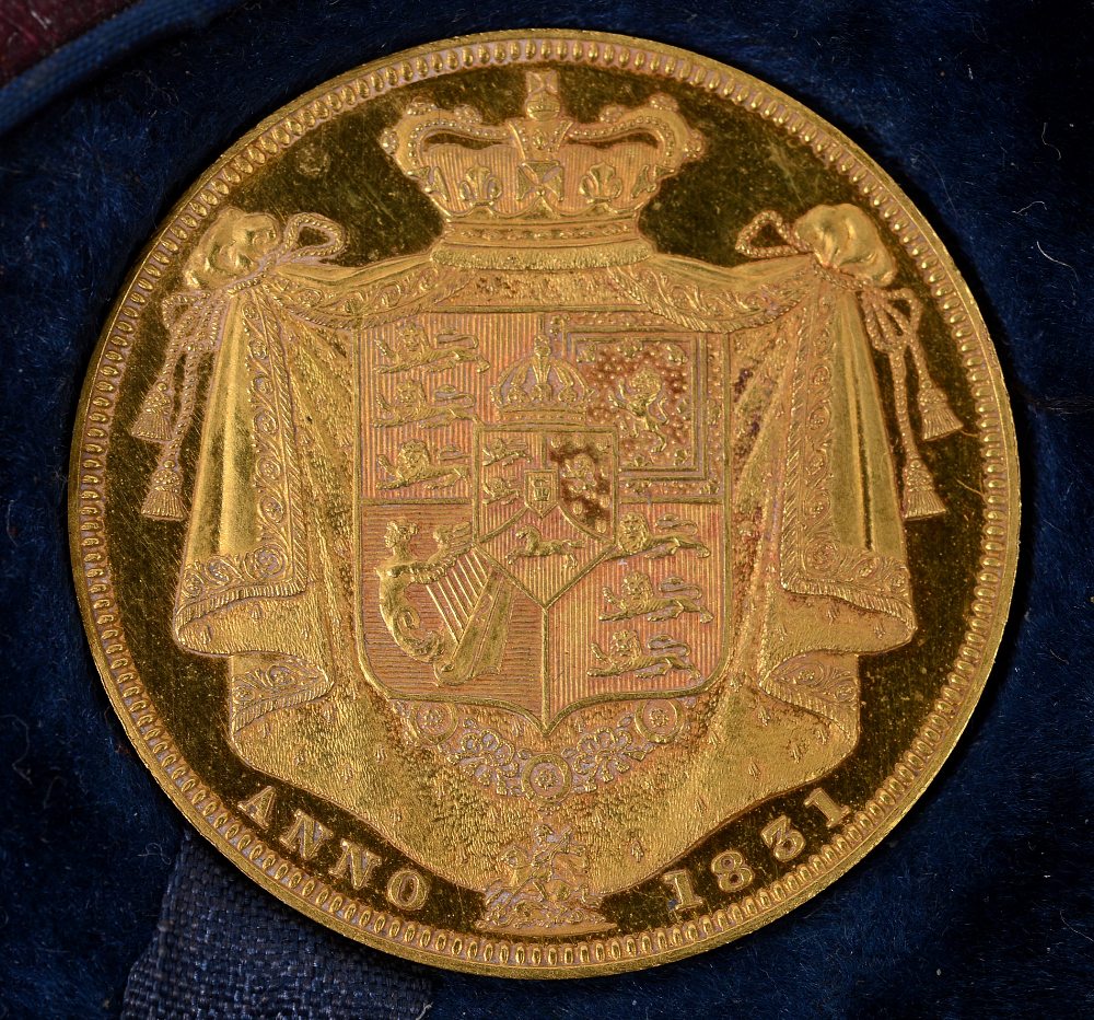 A WILLIAM 1111 1831 PROOF SET OF 14 COINS. In the original case with £2 ...