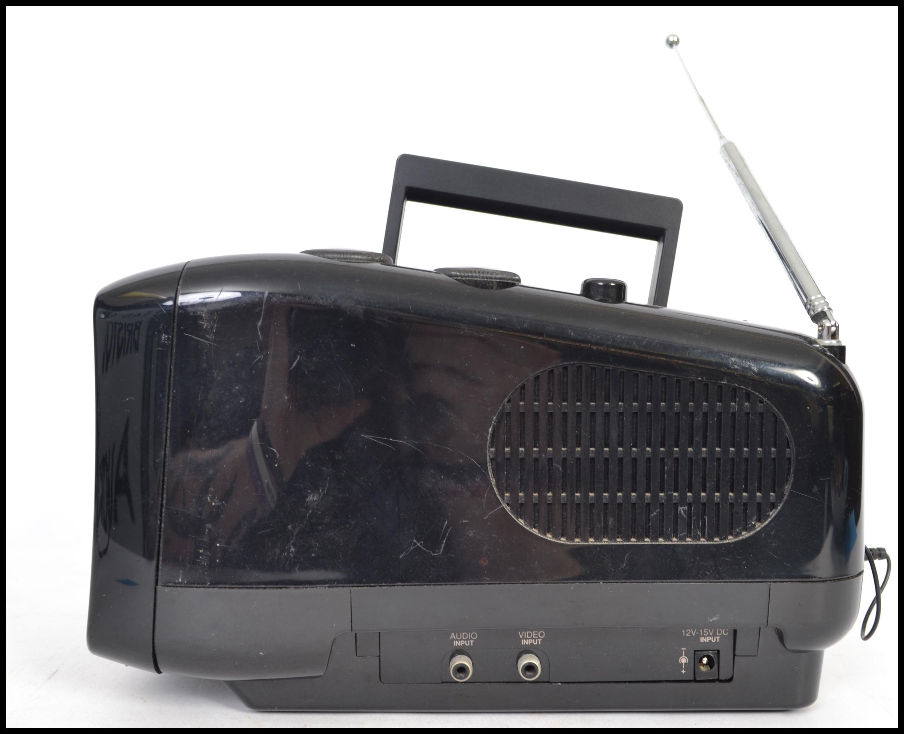 A vintage retro 1980s Matsui portable TV model 6091 with 6 inch screen ...