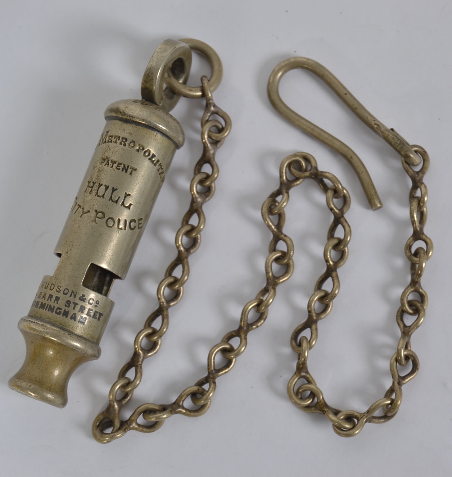 POLICE WHISTLE: An original Victorian / early 20th century Police ...
