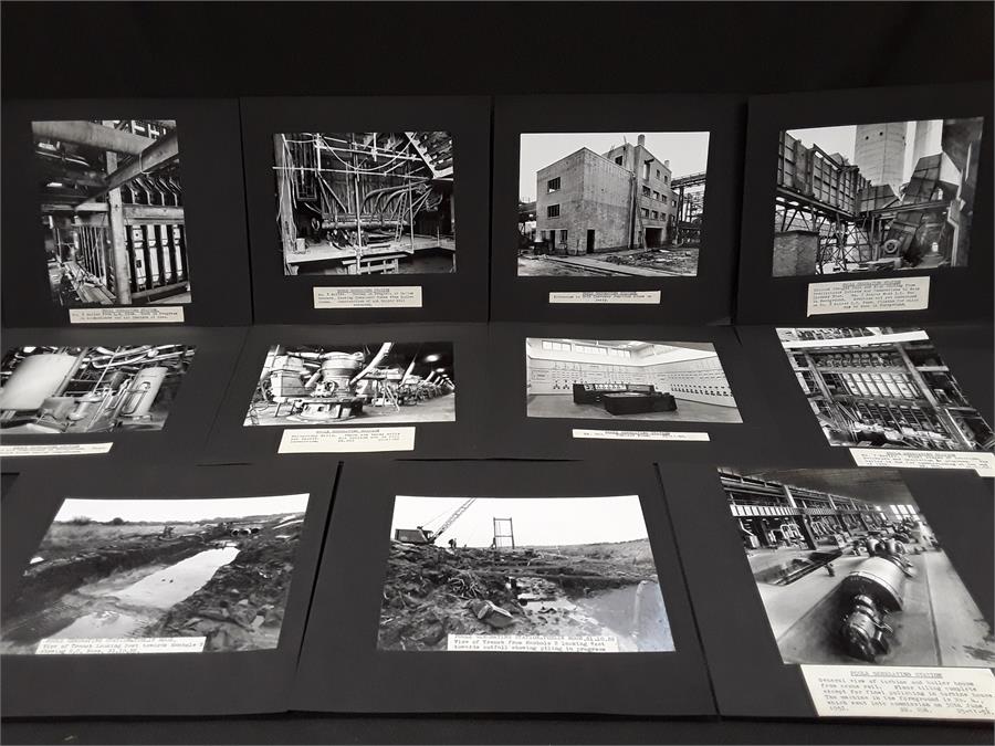 11 various pictures relating to the then newly built Poole Power Station.