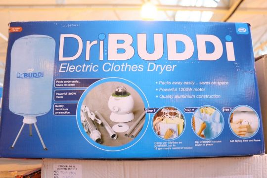 1 x BOXED DRY BUDDY 1200W ELECTRICAL HEATED CLOTHES DRYER *PLEASE NOTE ...
