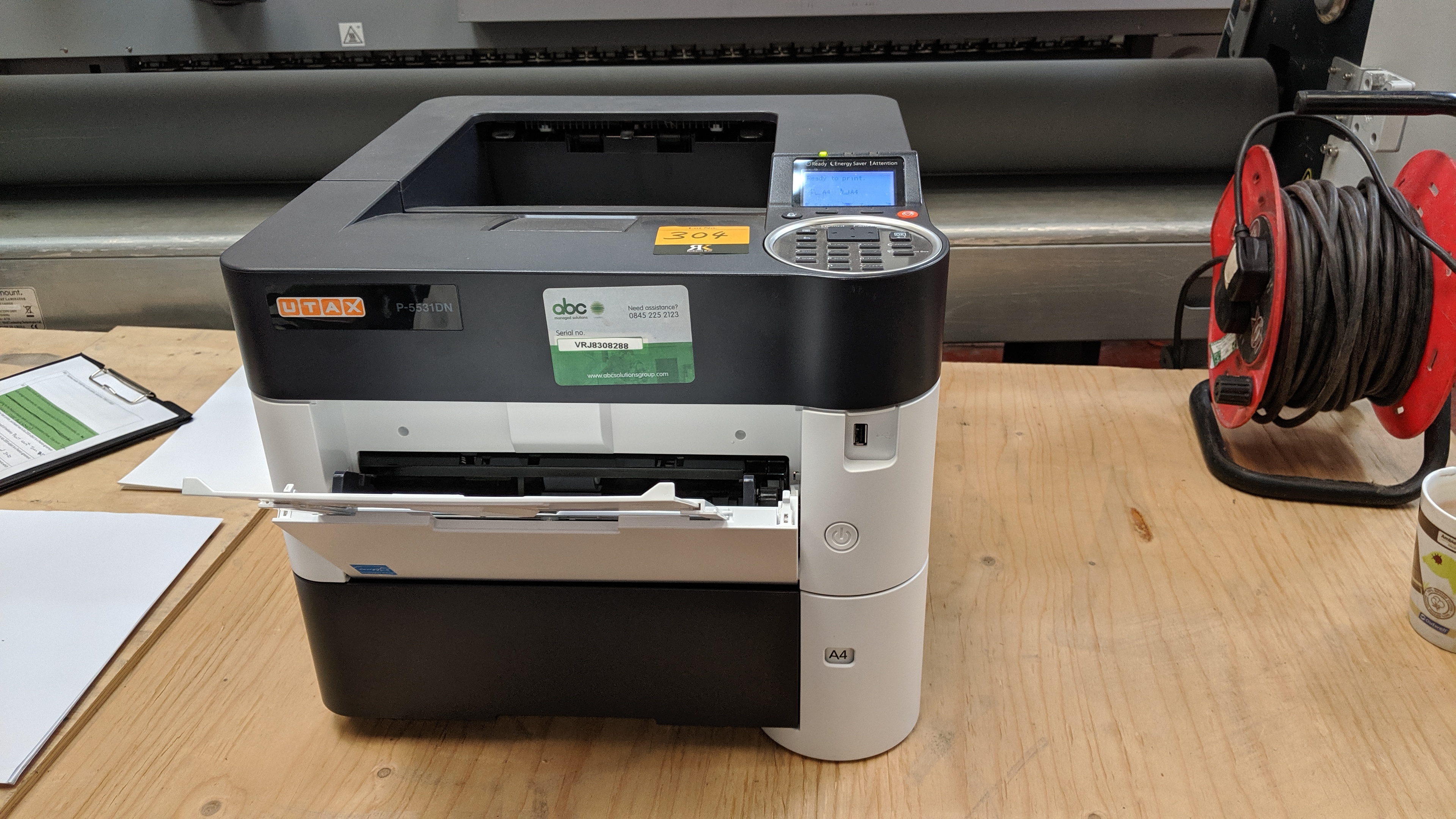 Utax P-5531DN desktop printer, purchased new in July 2018 subject to a ...