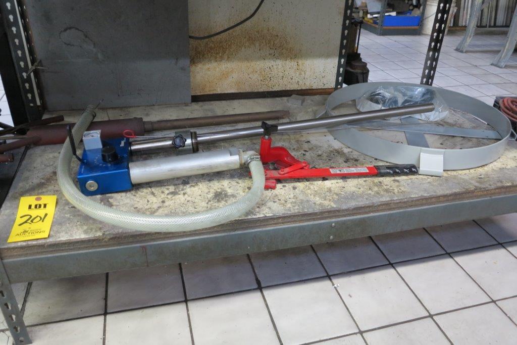 MISC. BARREL HARDWARE AND METAL WORKING FLUID TO INCLUDE: BLASER ...