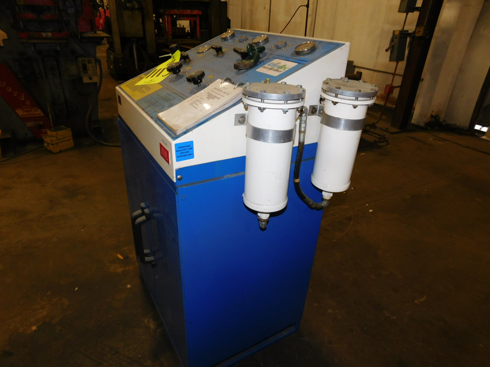 REMTEK INTERNATIONAL, MODEL C700, HALON 1301 RECOVERY/RECHARGE SYSTEM