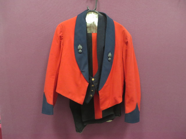 Grenadier Guards Officer's Mess Dress Uniform consisting scarlet mess ...