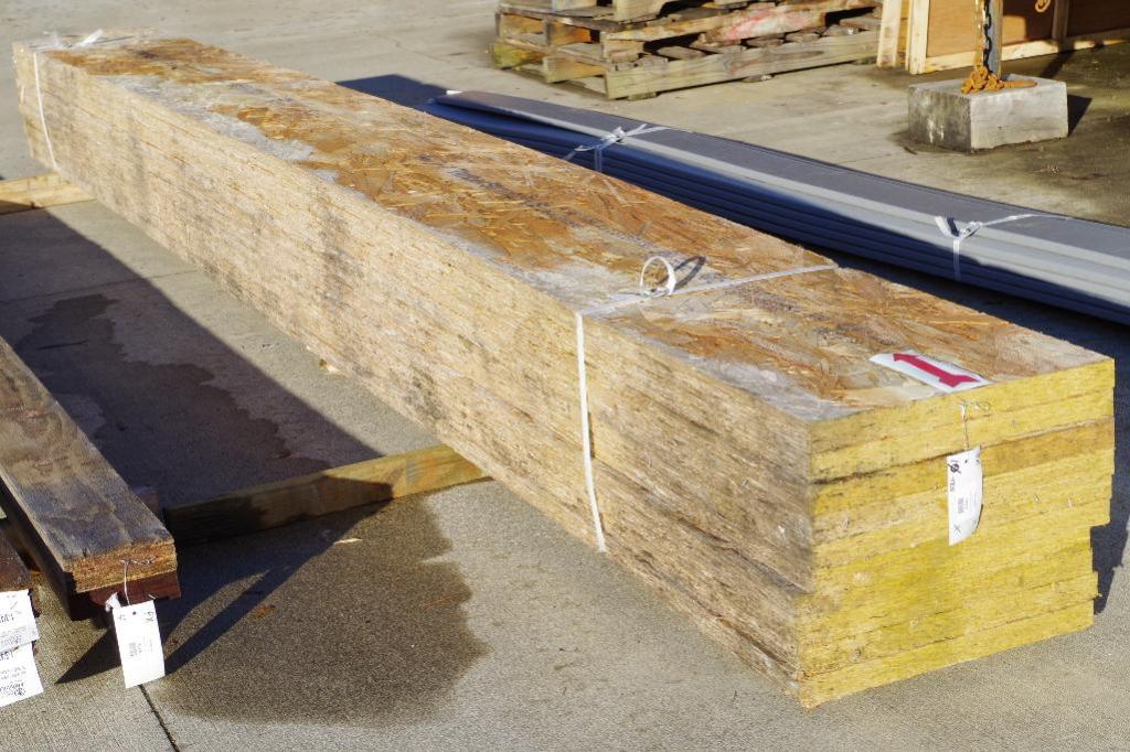 (10) LSL Rim Boards 1-1/4" x 16" x 16' (delineated by arrow in the photo)
