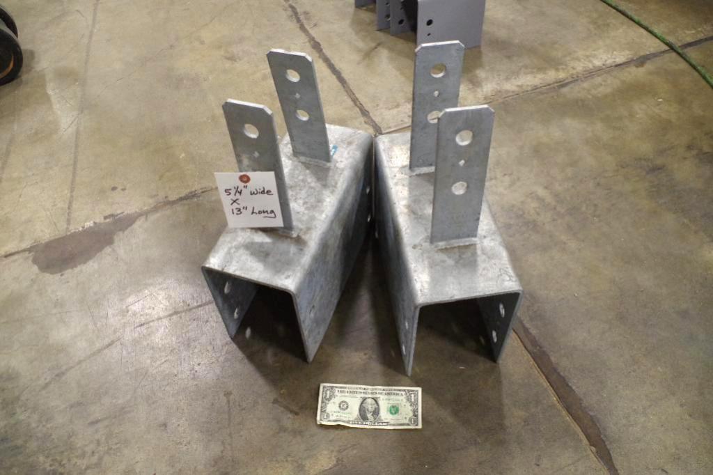 (2) SIMPSON Strong-Tie Galvanized Post & Beam Brackets 5-1/4"W x 13"L ...