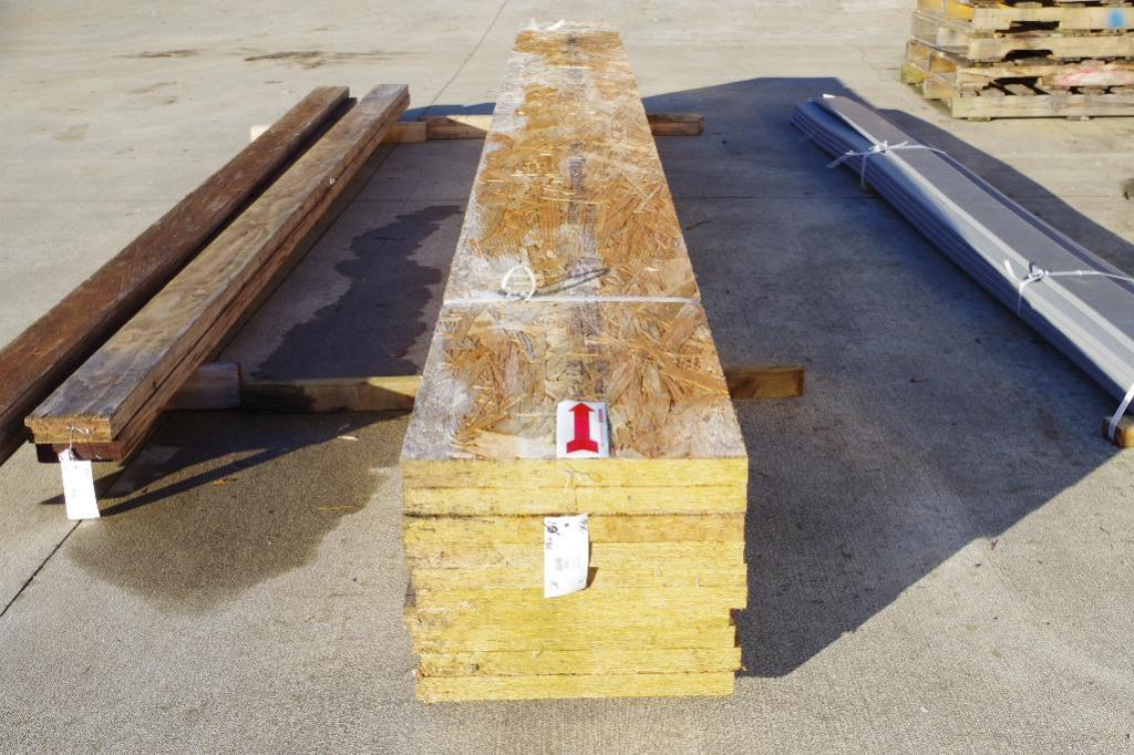 (10) LSL Rim Boards 1-1/4" x 16" x 16' (delineated by arrow in the photo)