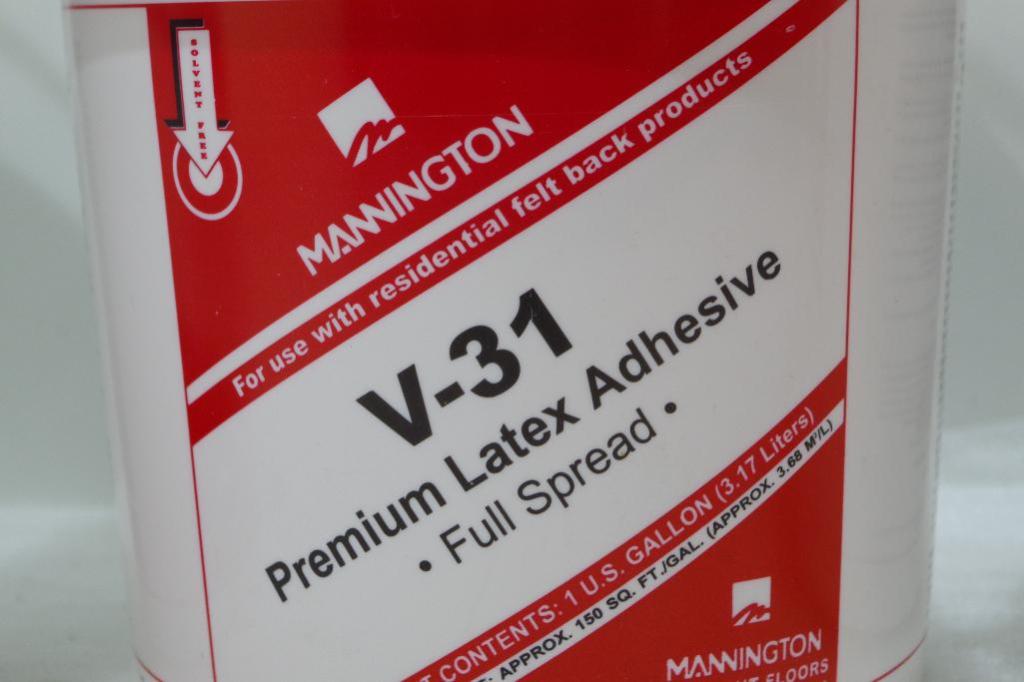 (4) Gallons MANNINGTON V-31 Premium Latex Adhesive, Full Spread (4 ...