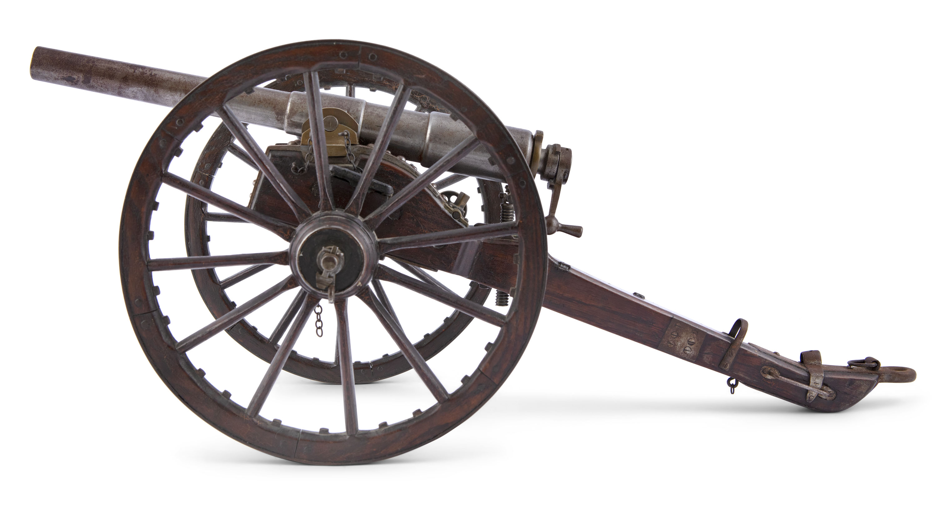 A 19TH CENTURY MODEL OF THE ARMSTRONG BREECH-LOADING ARTILLERY PIECE ...