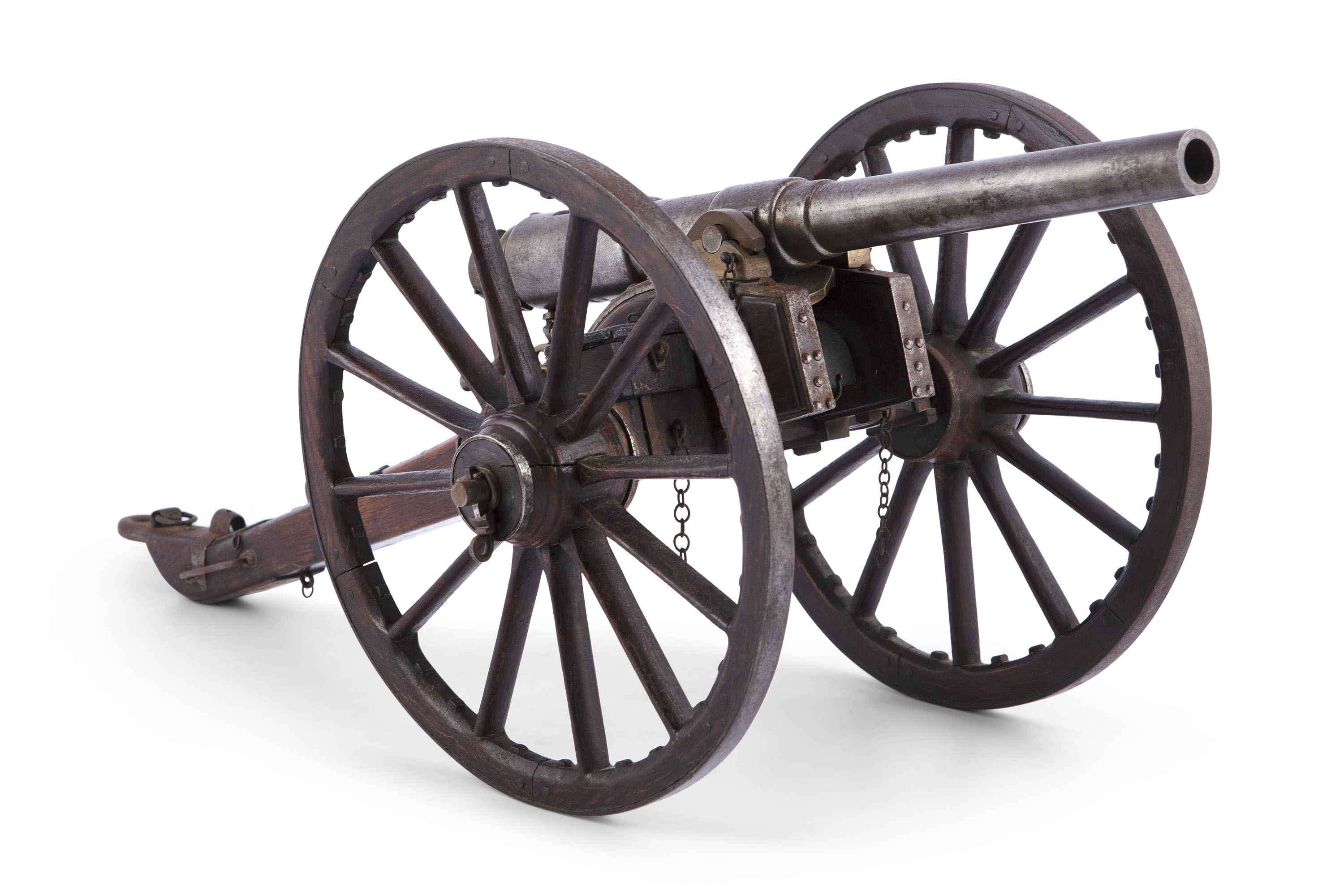A 19TH CENTURY MODEL OF THE ARMSTRONG BREECH-LOADING ARTILLERY PIECE ...