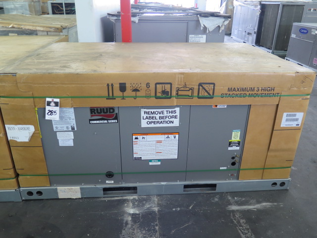 RUUD mdl. RKNN-A048JK08E 4 Ton AC Unit w/ Gas Package, R-410A Coolant ...