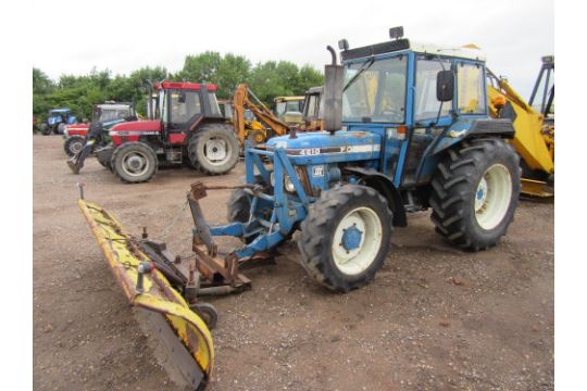 Ford 4610 Series III 4x4 Tractor AP Cab with Snow Plough Ser No BC64198