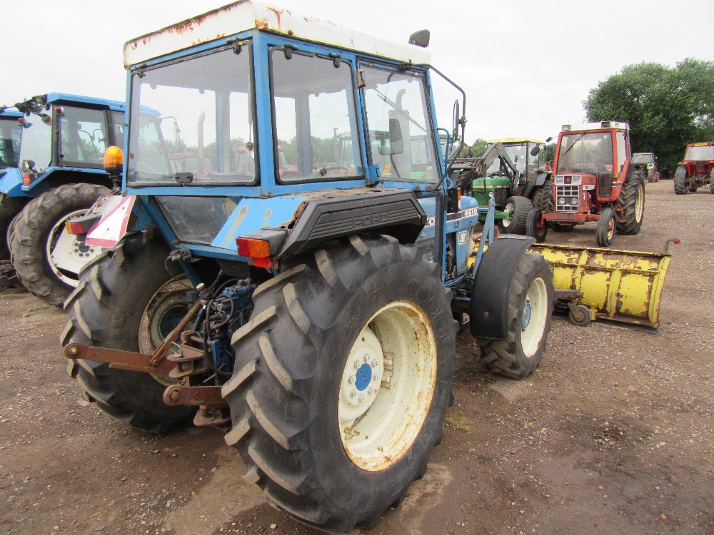 Ford 4610 Series III 4x4 Tractor AP Cab with Snow Plough Ser No BC64198