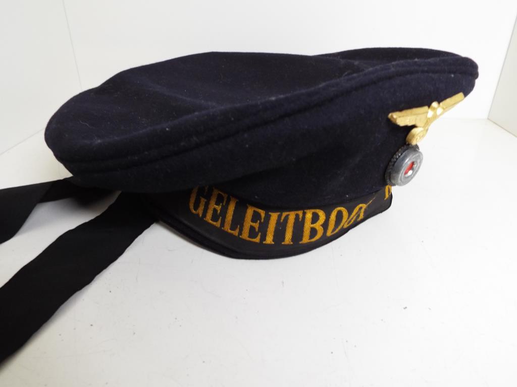World War Two (WW2) - a German Navy, Kriegsmarine sailor's hat with ...