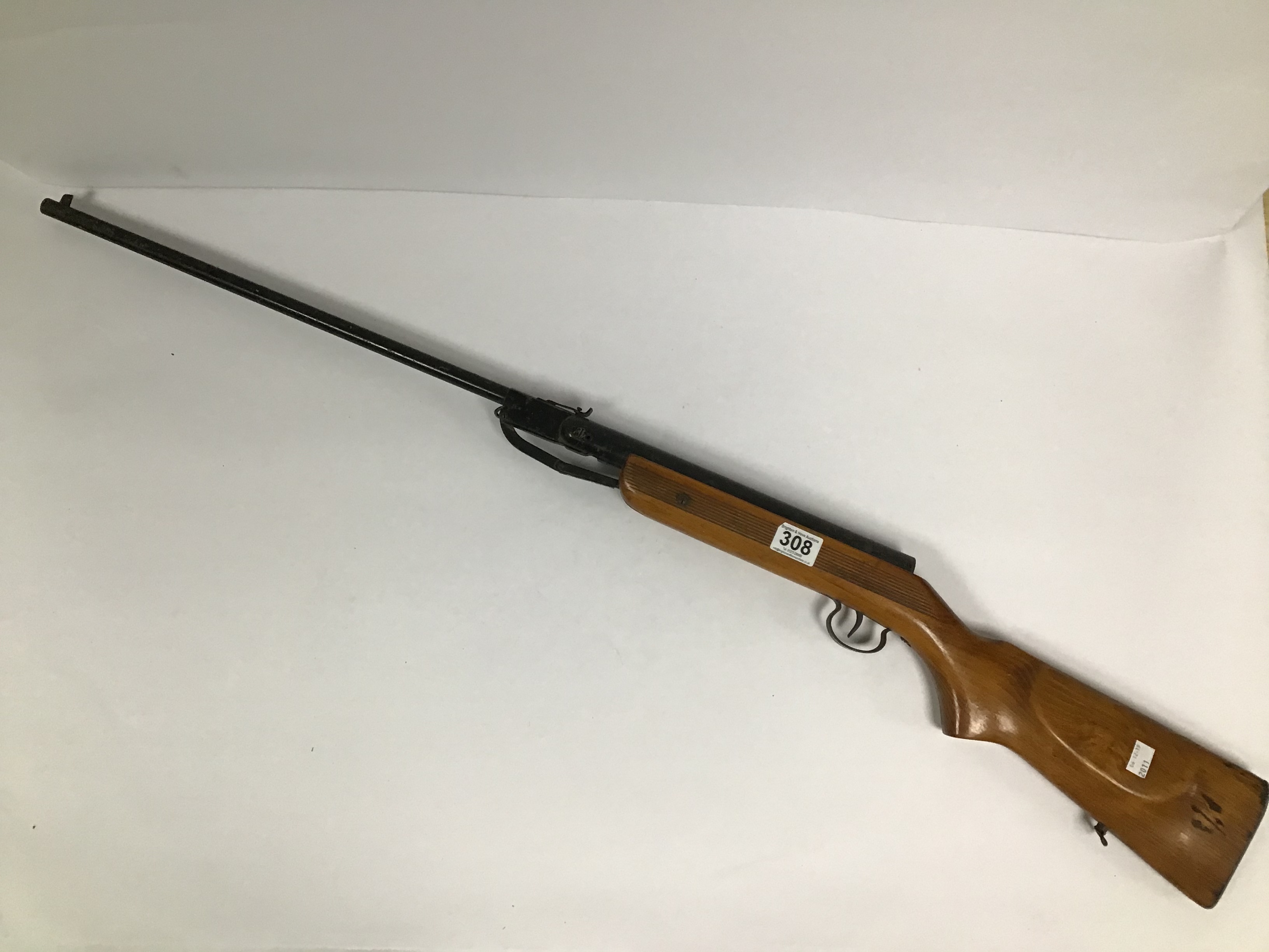 A VINTAGE DIANA .22 CAL AIR RIFLE, REF NUMBER 21482, IN ORIGINAL CASE ...