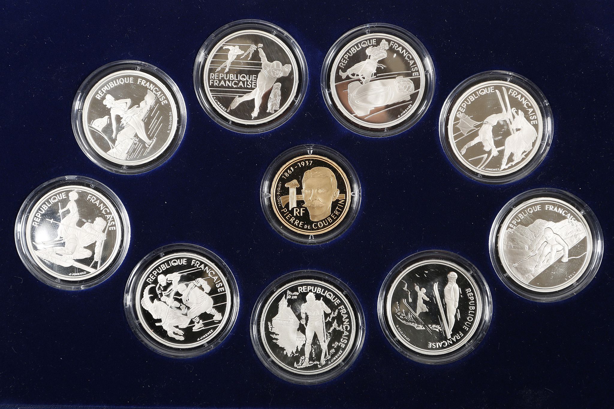 1989-1991, France Albertville '92 Winter Olympics, gold and silver ...