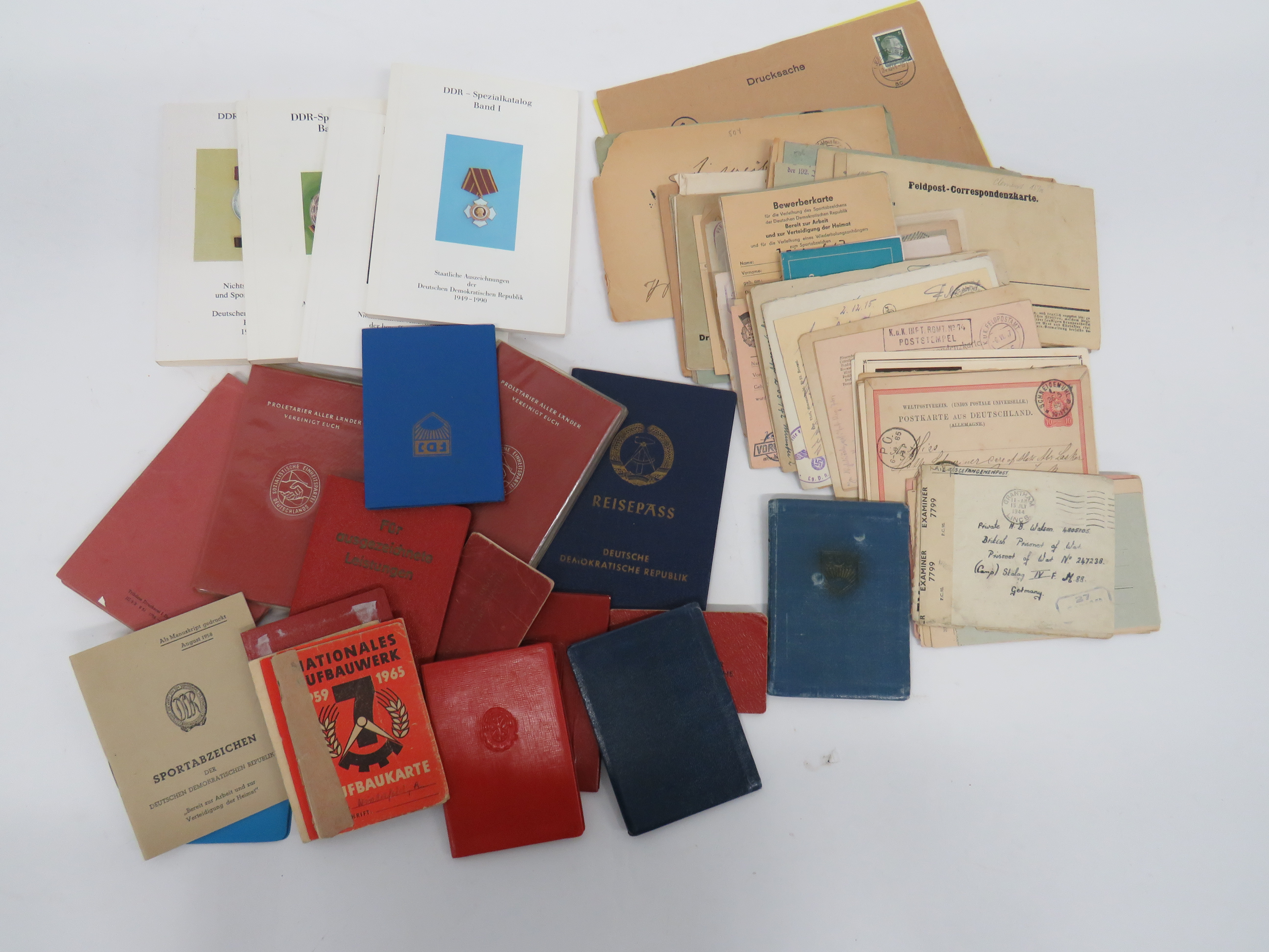 Selection of German and East German Paperwork and Documentsincluding ...